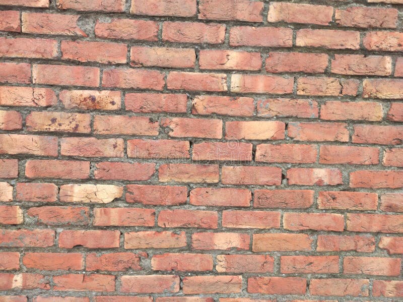 Abstract Red Bricks Texture Background. a Brick is a Type of Block Used ...