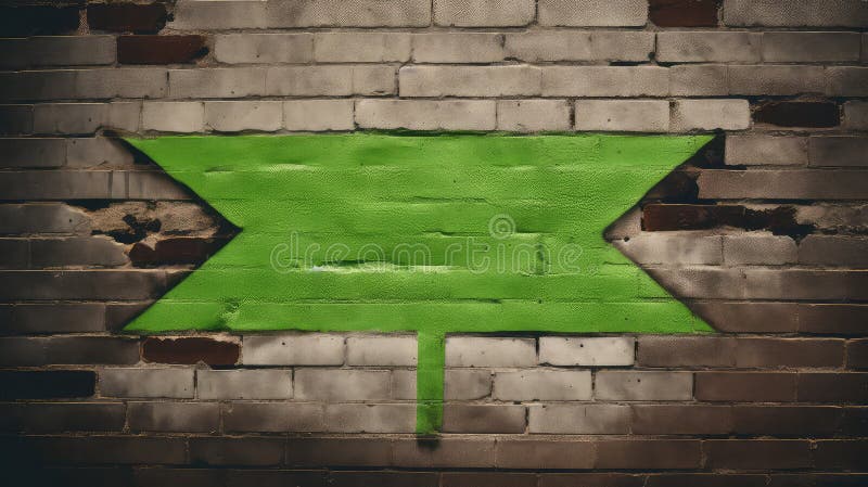 Brick up arrow green stock photo. Image of vibrant, creativity - 368725504