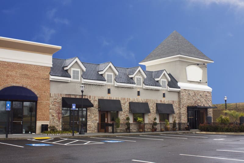 Tropical strip mall stock photo. Image of beige, exterior - 8939158