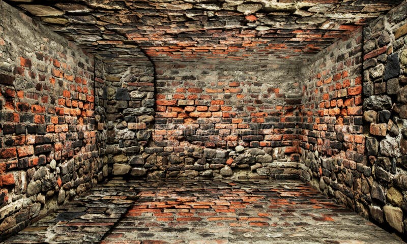 Brick Urban Interior Stage stock illustration. Illustration of painted ...