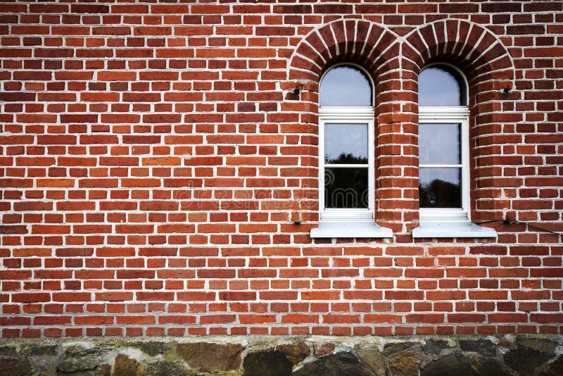 Oval window in brick wall stock image. Image of space - 5263393