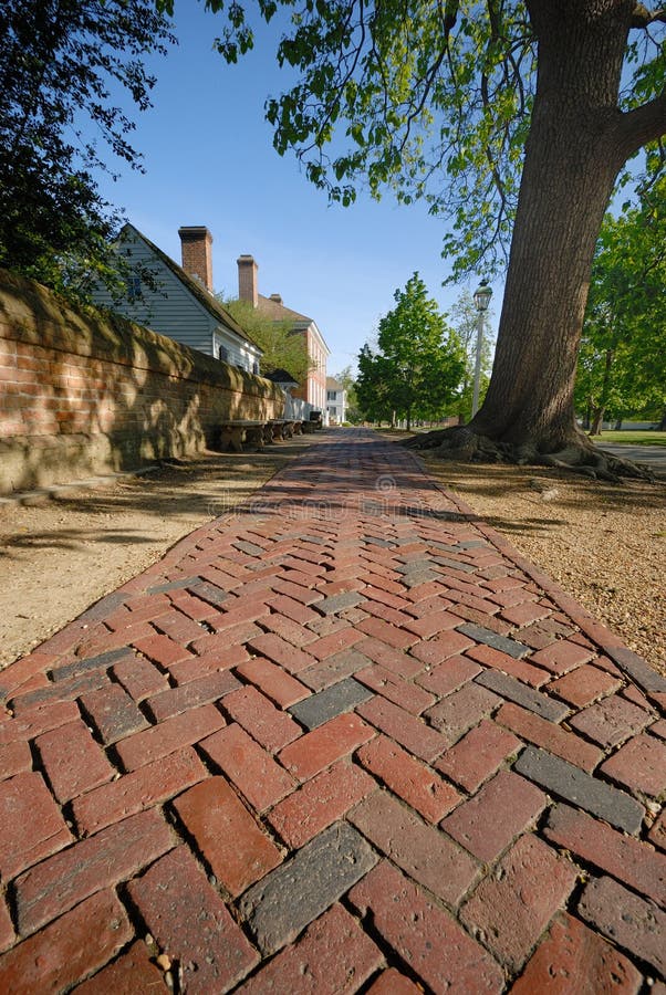 Red Brick Walkway stock photo. Image of brick, architecture - 2253016