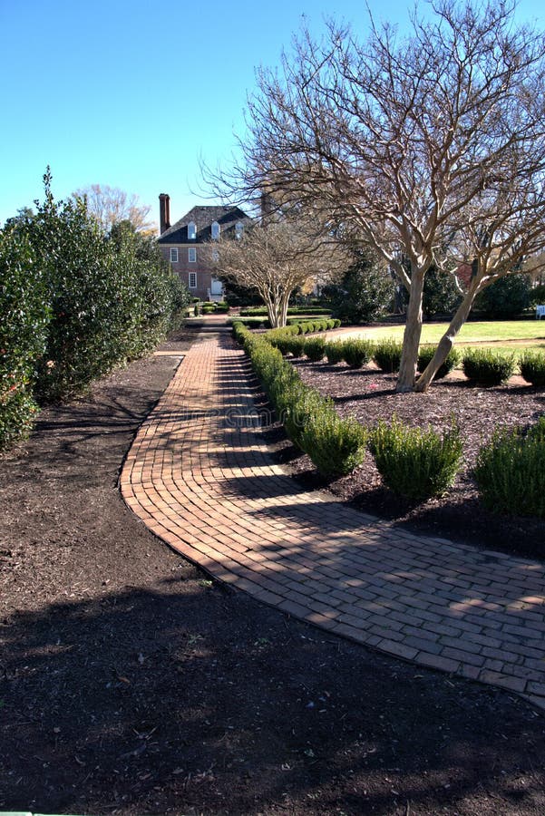 Southern Mansion Brick Walkway Stock Photos - Free & Royalty-Free Stock ...