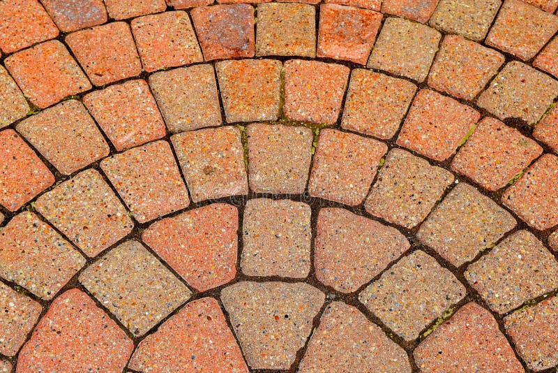 Brick Walkway stock photo. Image of brick, rounded, sidewalk - 56502176