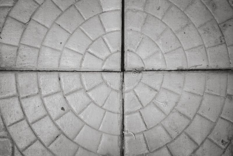 Brick is Walkways Arranged Like Waves Stock Photo - Image of gray ...