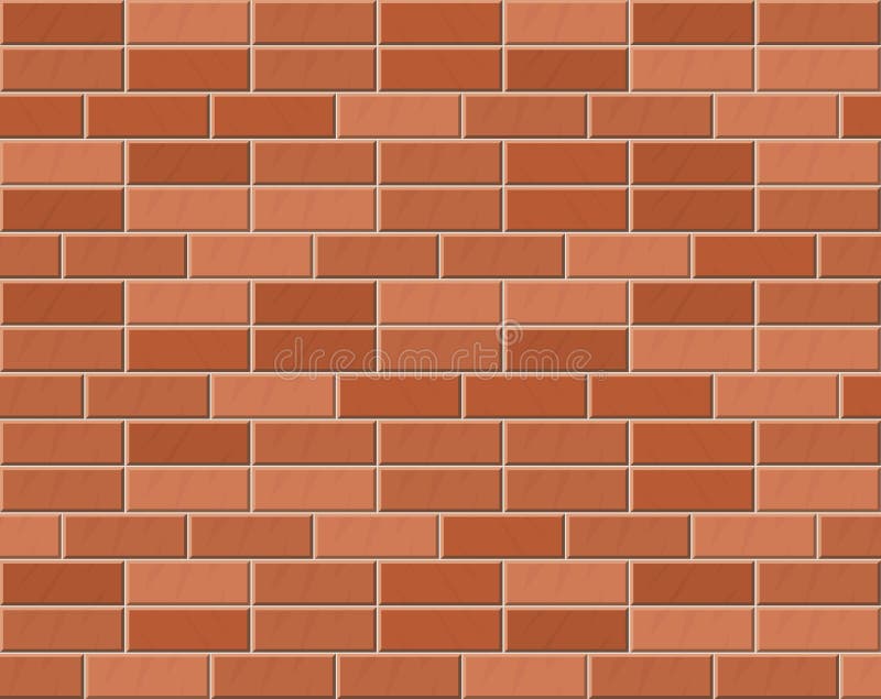 Brick Wall Seamless Background Small Bricks Stock Illustration ...