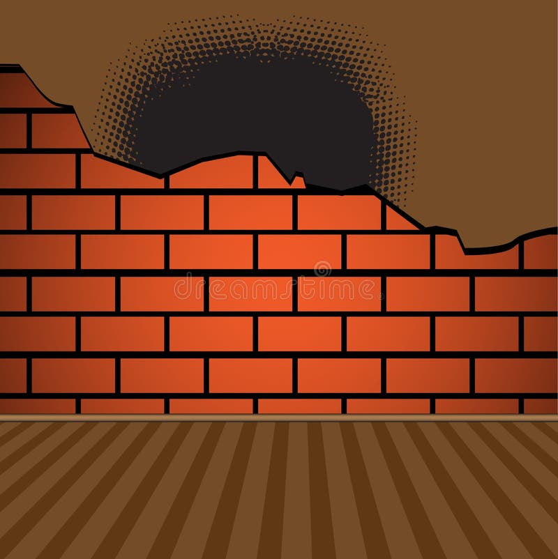 Falling Brick Wall Stock Illustrations – 589 Falling Brick Wall Stock ...