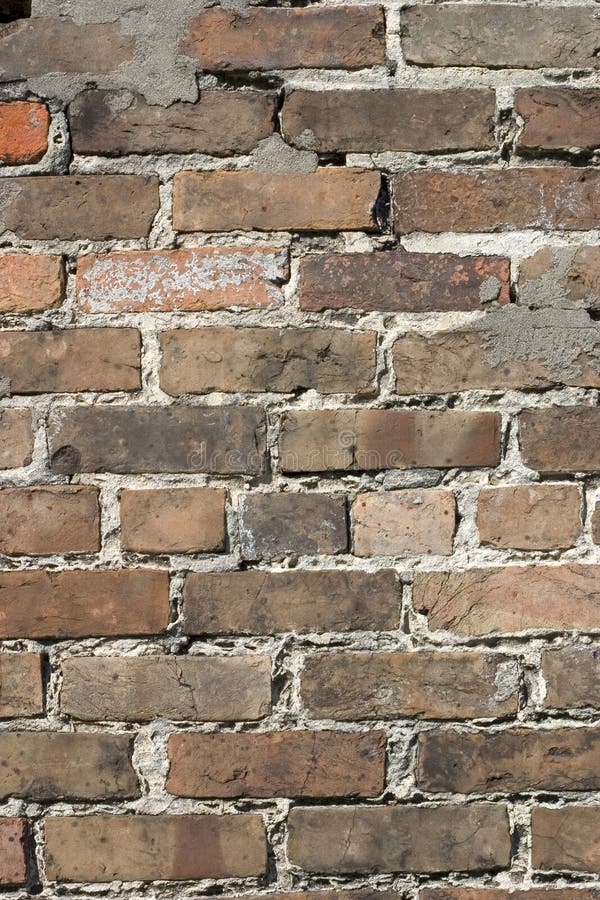 Deteriorating Patchwork Brick Wall Stock Image - Image of brick: 13693453
