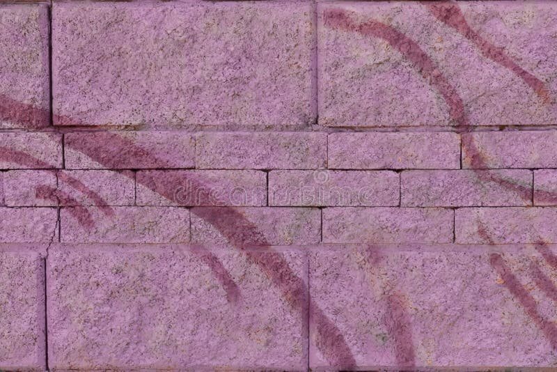 Purple brick wall close up stock illustration. Illustration of brick ...