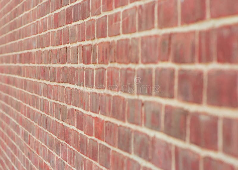 Brick wall at angle stock photo. Image of cement, grout - 48818096