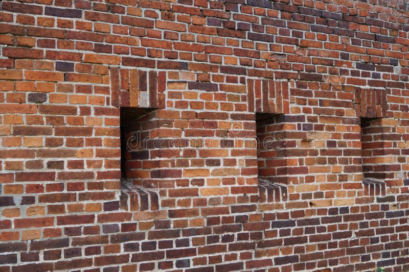 Brick Wall Architectural Element Stock Image - Image of stone, material ...