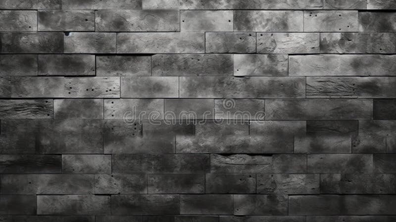 Brick Wall Background, Colorless Grunge Texture or Pattern for Design ...
