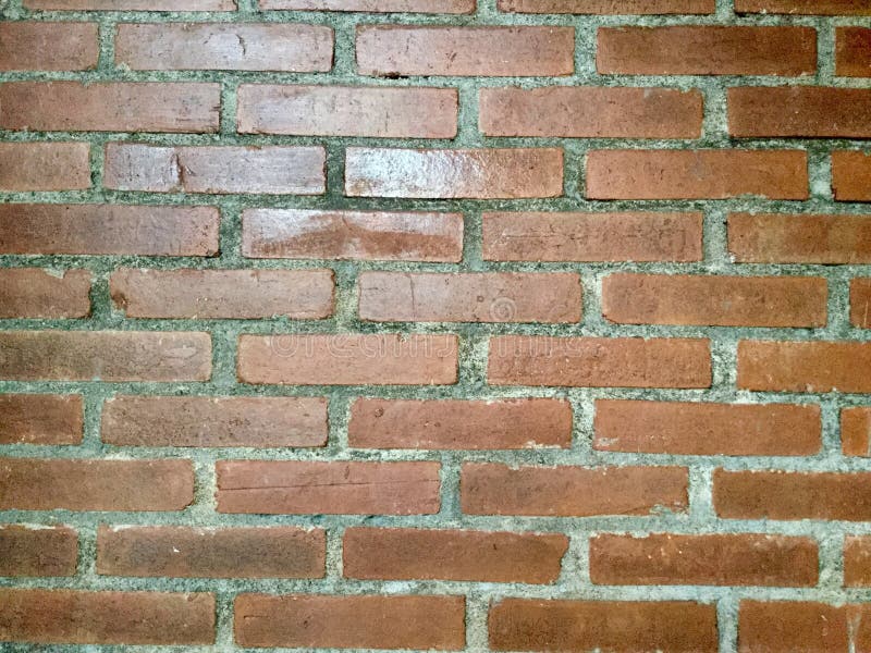 Brick Wall .Background. Terra Cotta Stock Image - Image of brick ...
