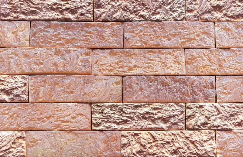 Brick Wall of Beige Bricks. Background and Texture of Brickwork Stock ...