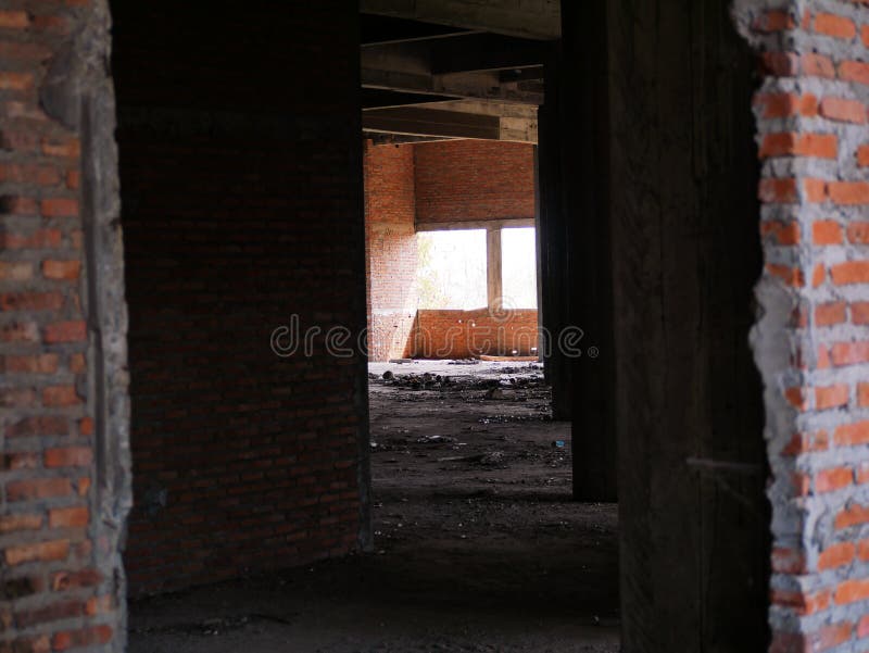 A brick wall being built stock image. Image of masonry - 211679181
