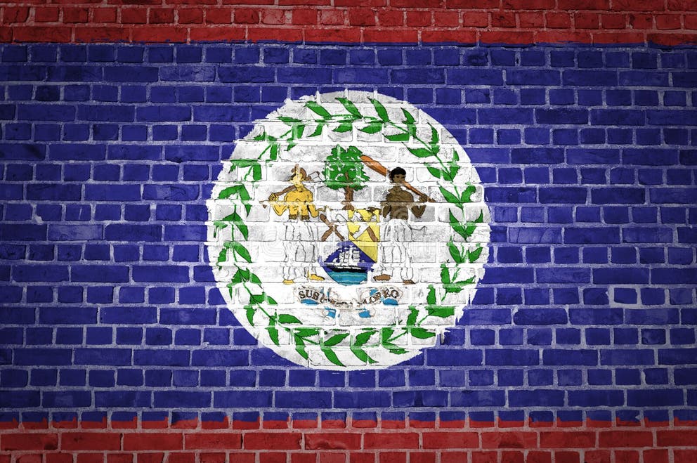 Brick Wall Belize stock illustration. Illustration of emblem - 259042571