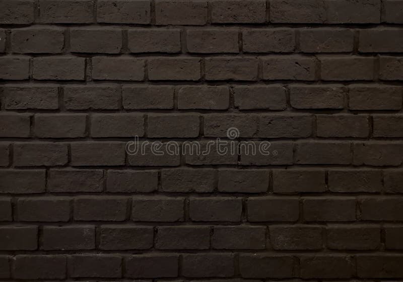 Brick Wall Black Color Paint Rough Surface Material Pattern Block ...