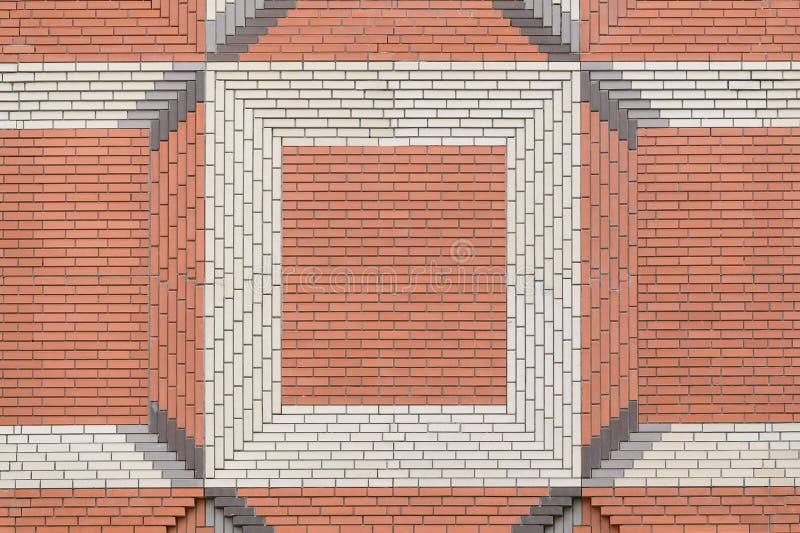 The Brick Wall of the Building I Geometric Pattern Close Up Stock Photo ...