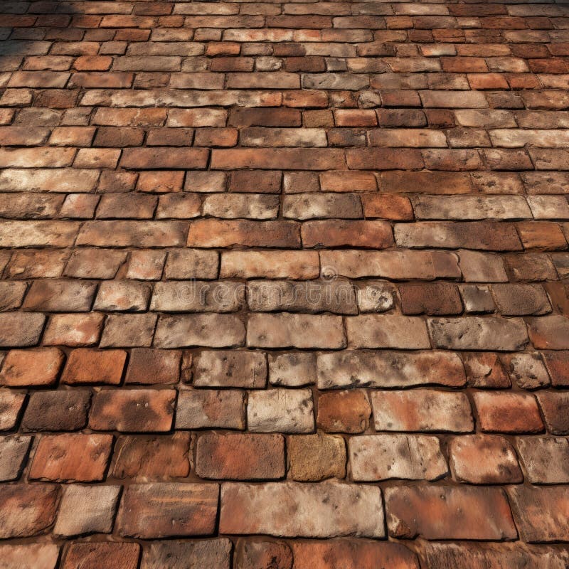 Brick Wall Close Up with Tree in Background Stock Illustration ...