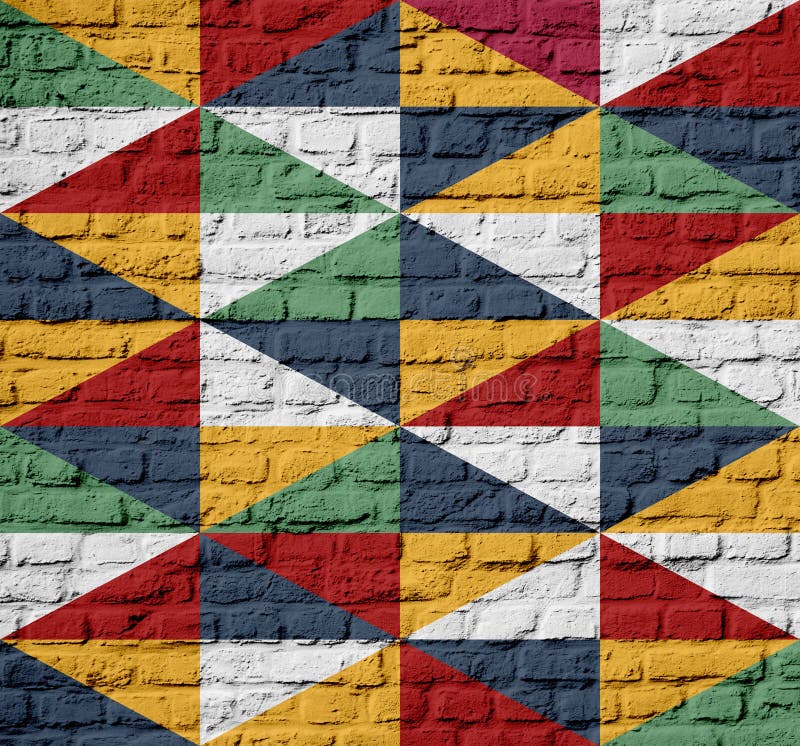 Brick Wall, Colourful Background Texture, Layers, Concept Stock Image ...