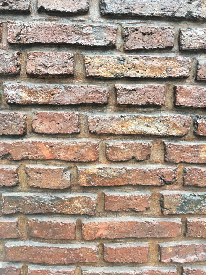 Brick Wall Construction Material. Stock Photo - Image of home ...