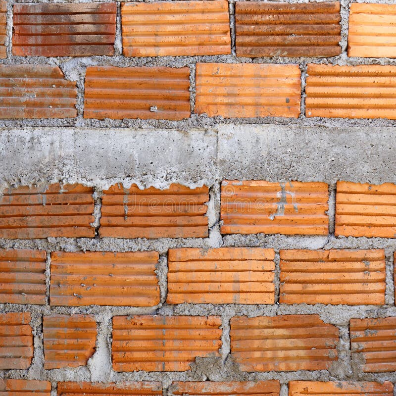 Brick Wall Construction Texture Stock Image - Image of frame, home ...