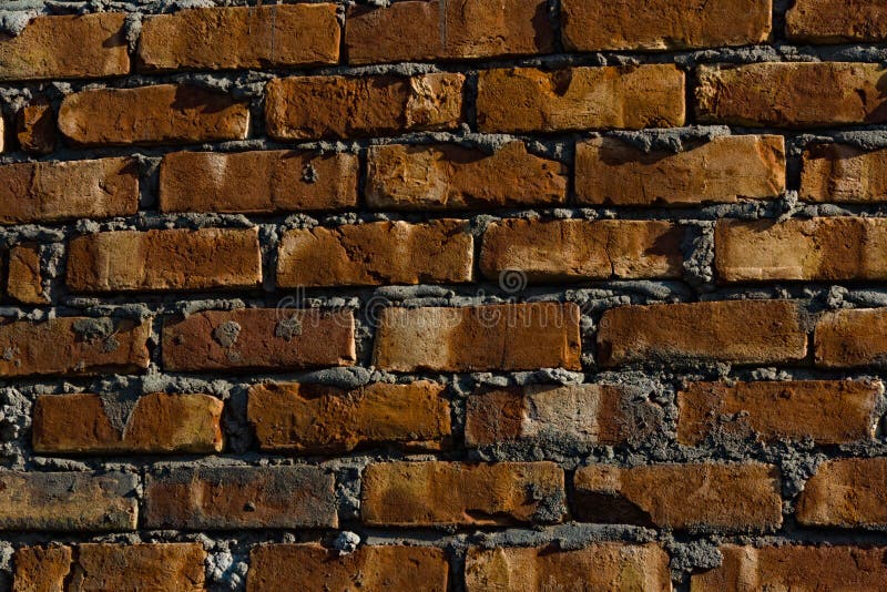 Brick Wall Construction Texture View Mason Work Stock Image - Image of ...