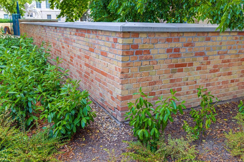 Brick Wall Corner stock photo. Image of cover, hungary - 260602174