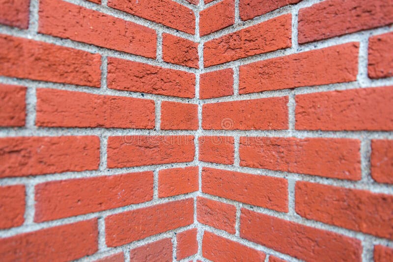 Brick Wall Corner Background Stock Image - Image of masonry, angle ...