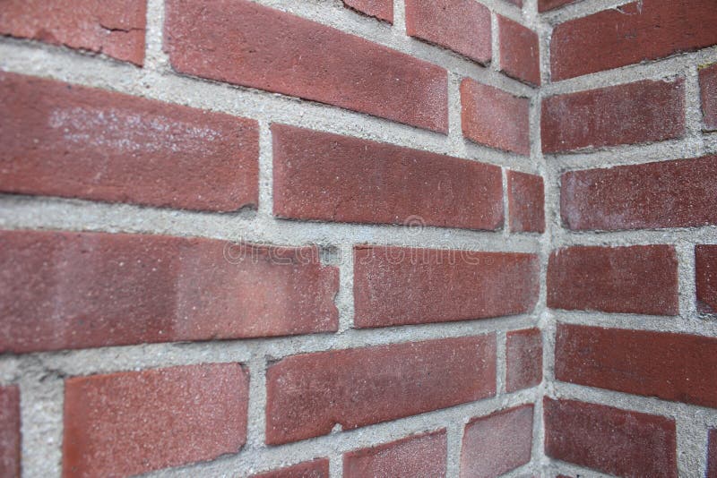 Brick wall corner stock photo. Image of texture, corner - 91563732