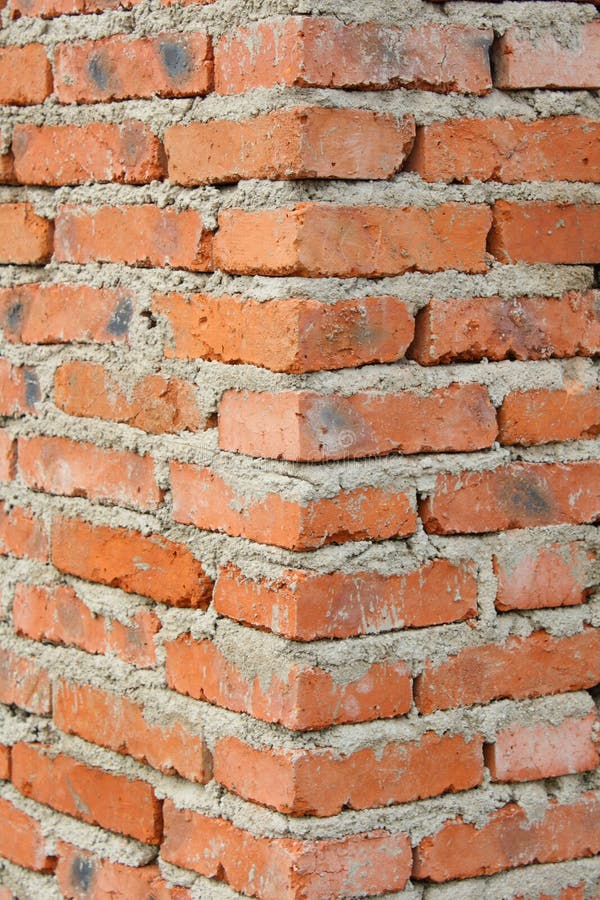 Brick wall corner stock photo. Image of background, structure - 43502110