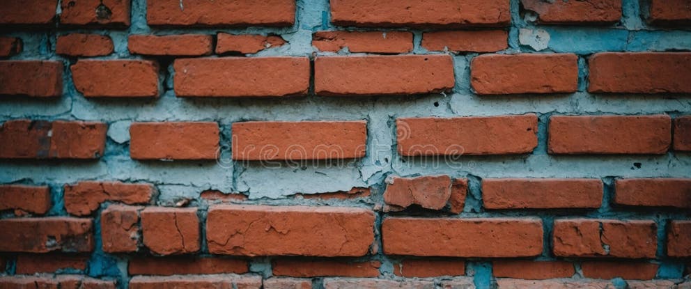 A Brick Wall is Crumbling and Falling Apart. Stock Image - Image of ...