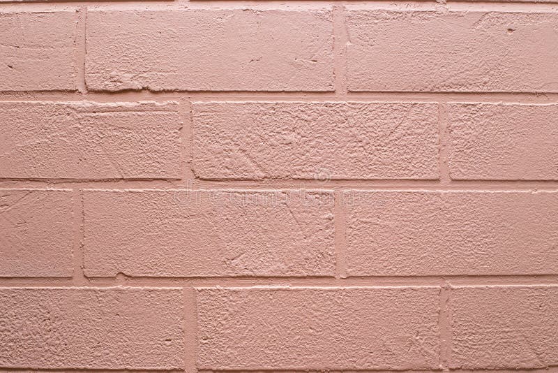 Brick Wall. Decorative Plaster in the Form of a Brick, Painted in Beige ...