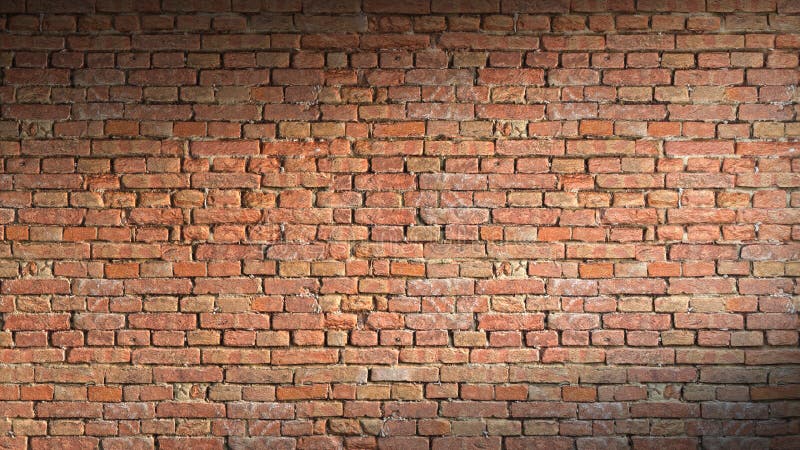 Brick wall 3d rendering stock image. Image of studio - 120160373