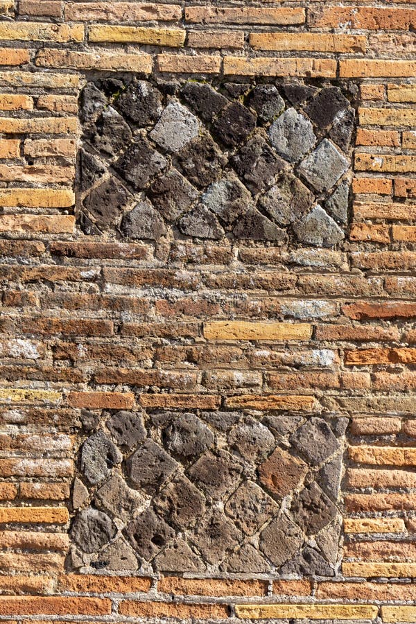 Brick Wall with Diagonal Stacking in Buildings in the Archaeological ...