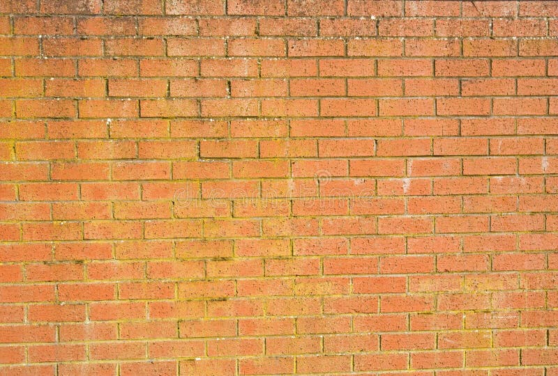 Brick Wall with Discoloration by Wet Weather. Stock Photo - Image of ...