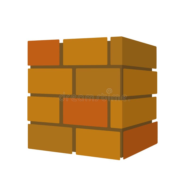 Brick Wall. Element of Building Construction. Repair Material Stock ...