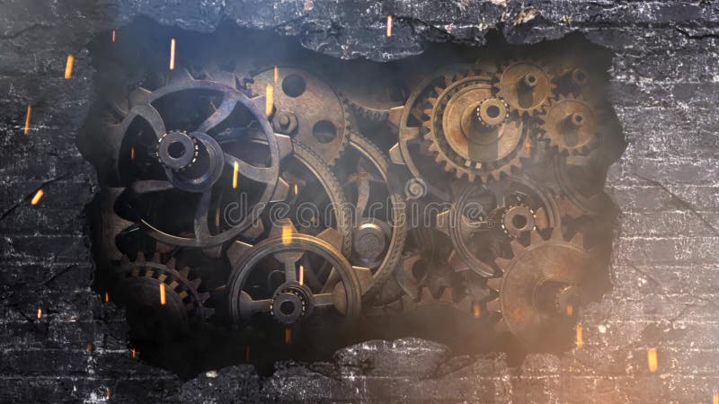 Brick Wall Falling Apart Chroma Key Footage Stock Footage - Video of ...