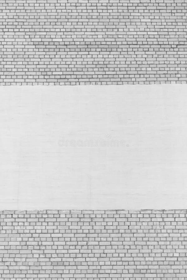 Brick Wall Facade Exterior of an Urban Building with Empty Space Paint ...