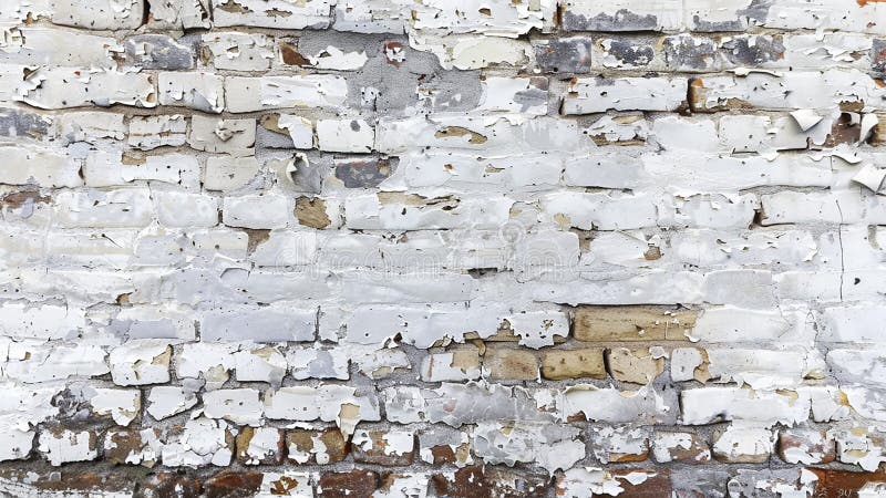 Brick Wall Facade White Old Retro Style Cg Digital Abstract Motion ...