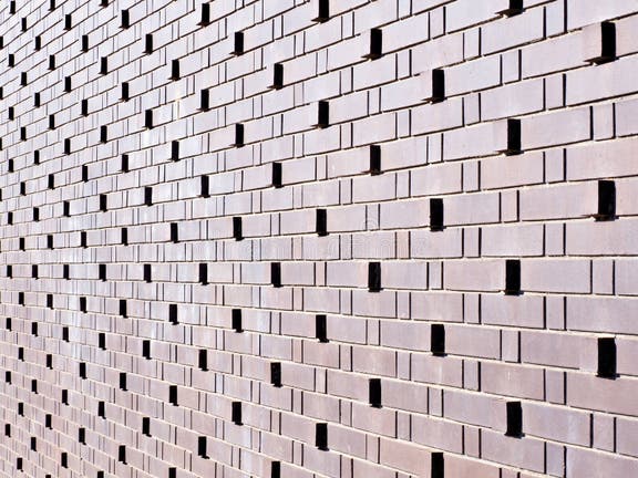 A Brick Wall with Staggered Bricks in Relief are Seen in Downtown Chico ...