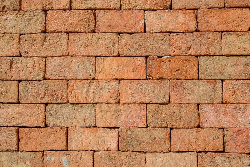Brick Wall Fence from Front View Stock Photo - Image of front, textures ...