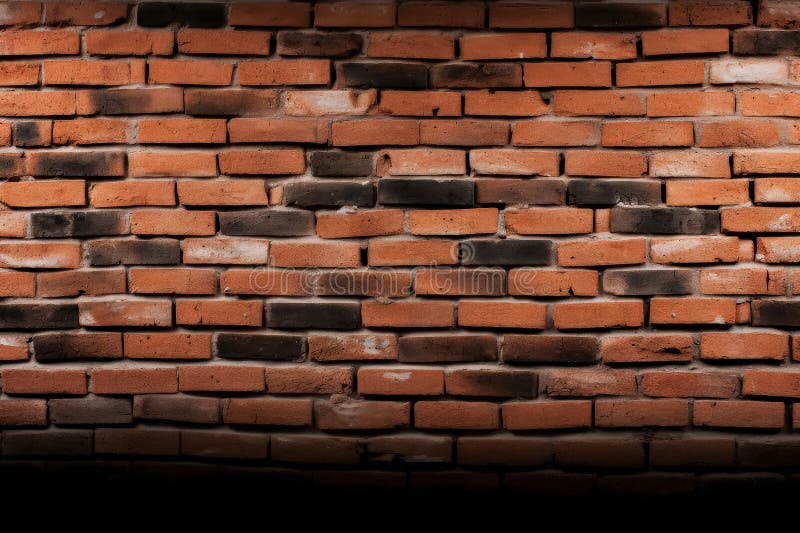 Brick Wall with a Few Missing Bricks. Stock Photo - Image of background ...