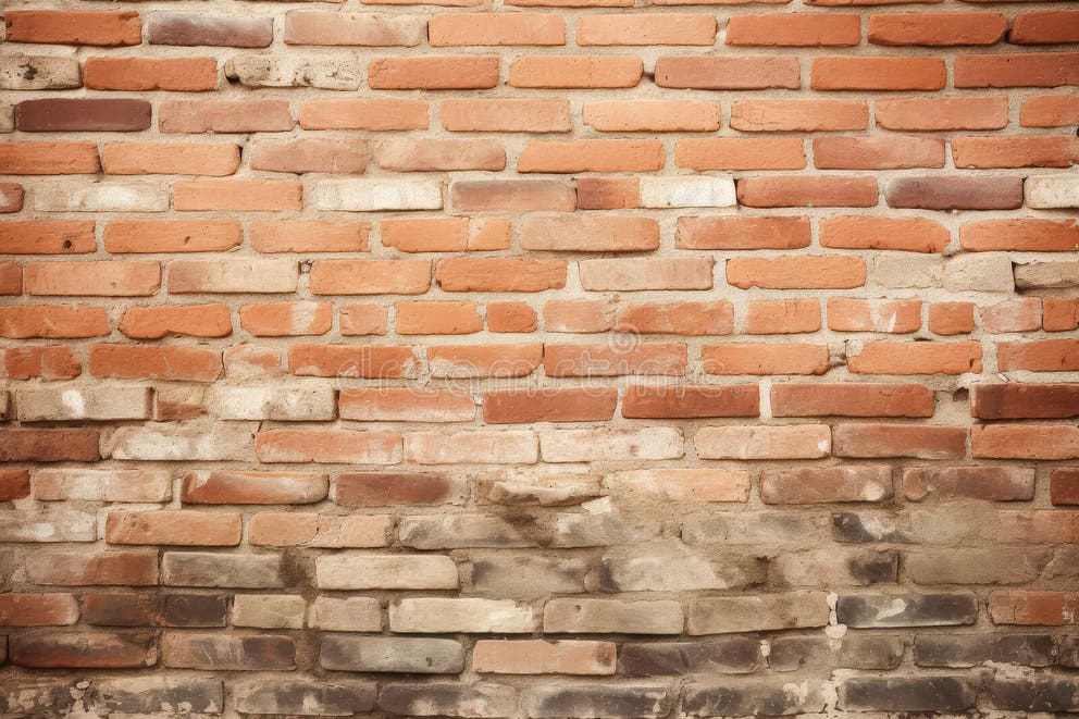 Brick Wall with a Few Missing Bricks Stock Photo - Image of brick ...