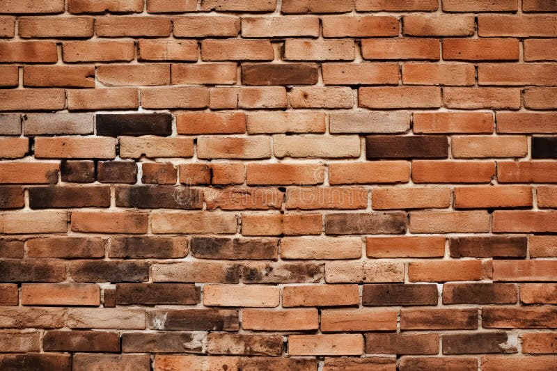 Brick Wall with a Few Missing Bricks. Stock Photo - Image of backdrop ...
