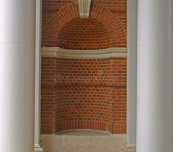Brick Wall Formed Recess stock photo. Image of column, building - 807346