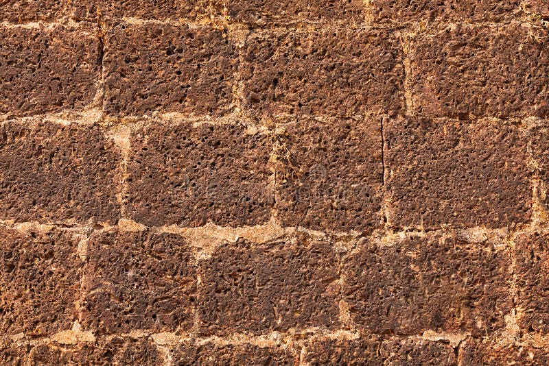 Ancient Fort Brick Wall Texture Background Stock Images - Download ...