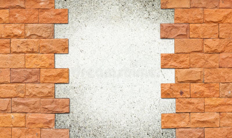 Brick wall frame stock image. Image of architectural - 21071111