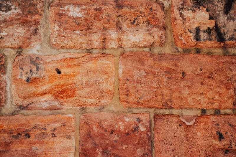 Brick Wall of a Historic Building in Germany. Stone Natural Texture ...