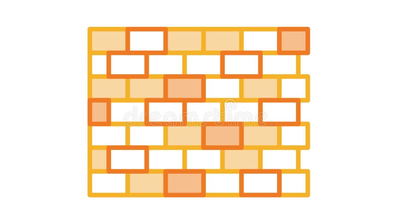 Brick Block Icon Animation stock footage. Video of concrete - 223505922